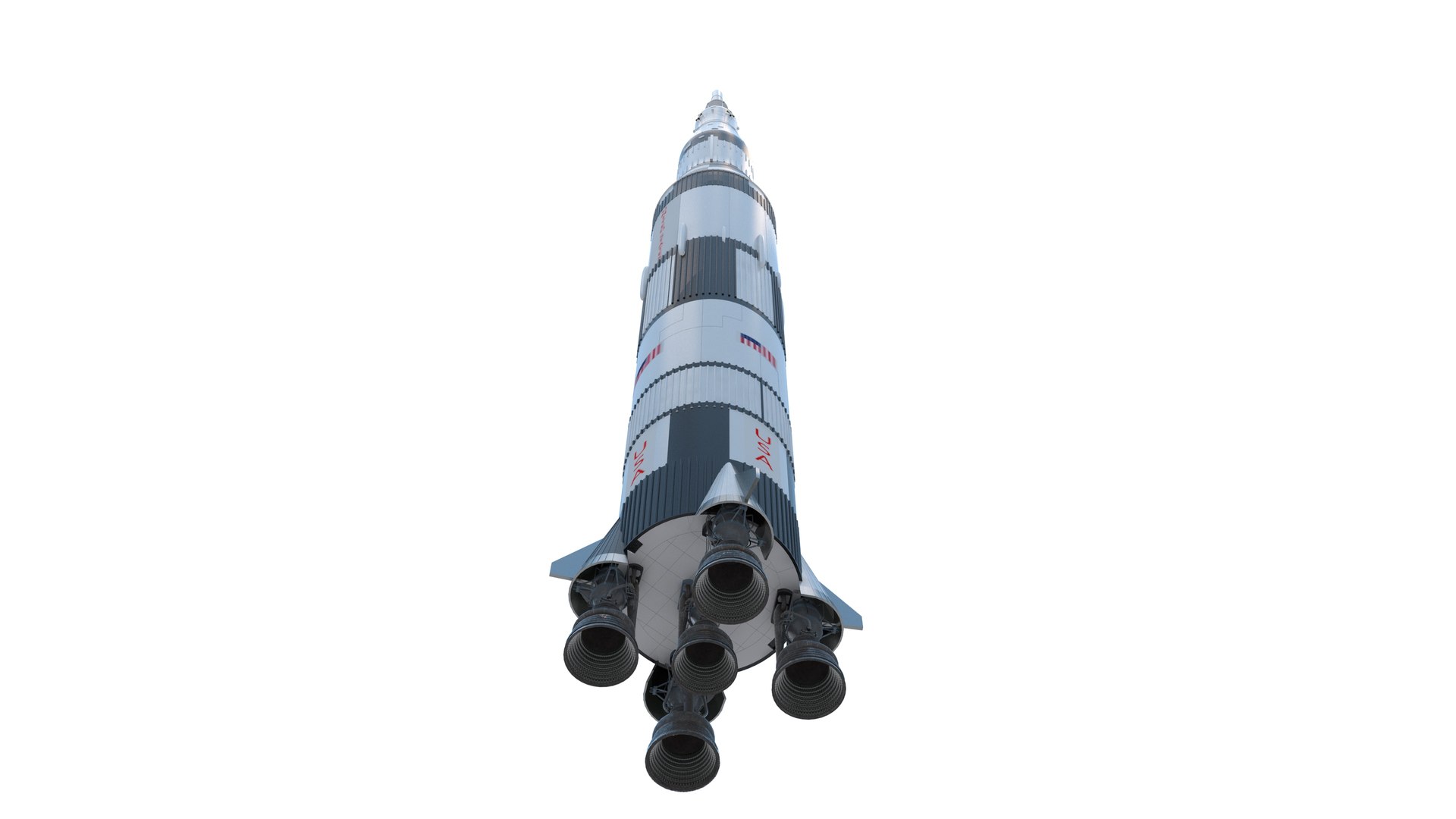 3D Apollo 11 Saturn V Rocket - TurboSquid 2080529