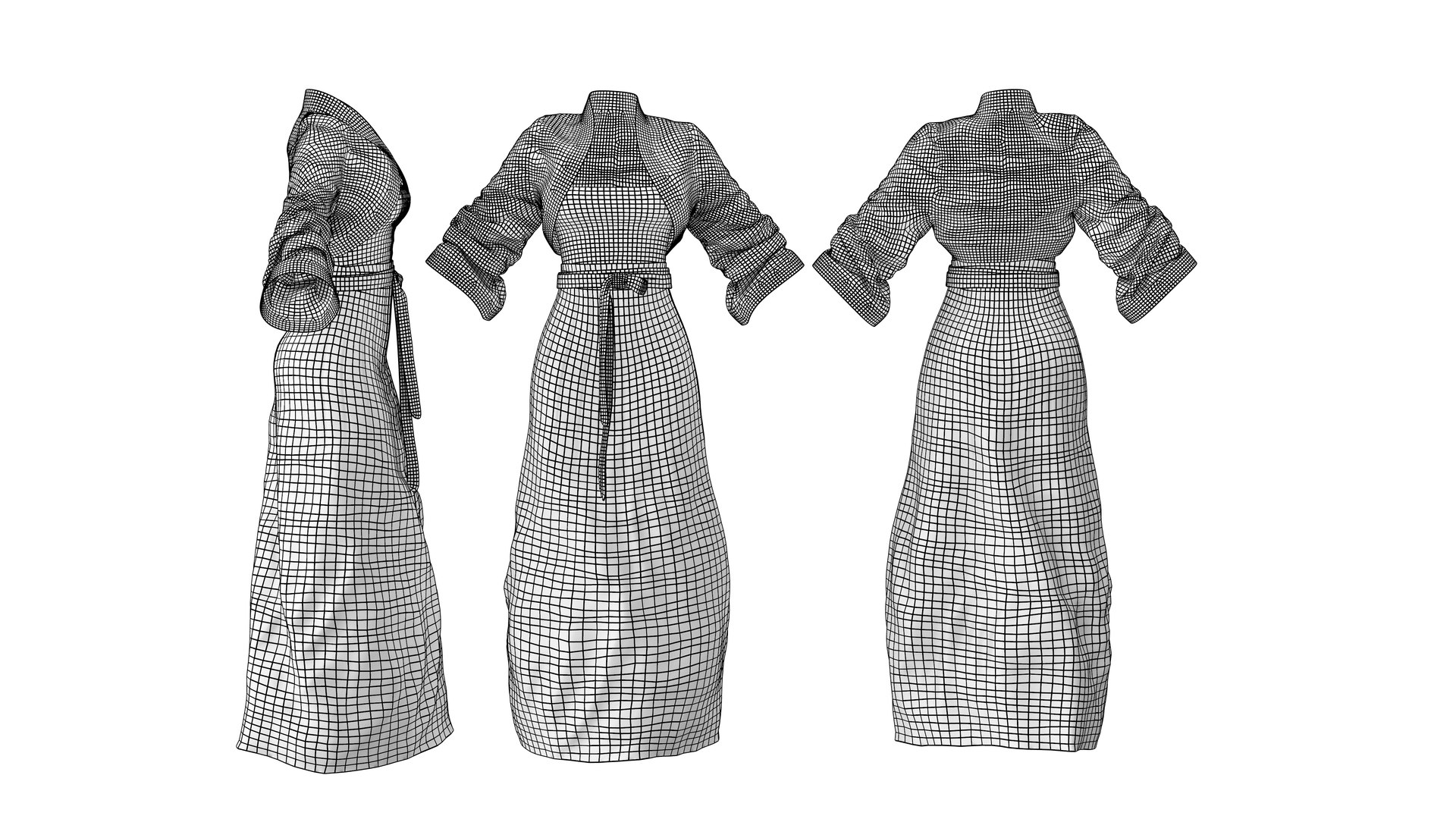 Traditional Japaneese Bolero Outfit 3D Model - TurboSquid 1638954