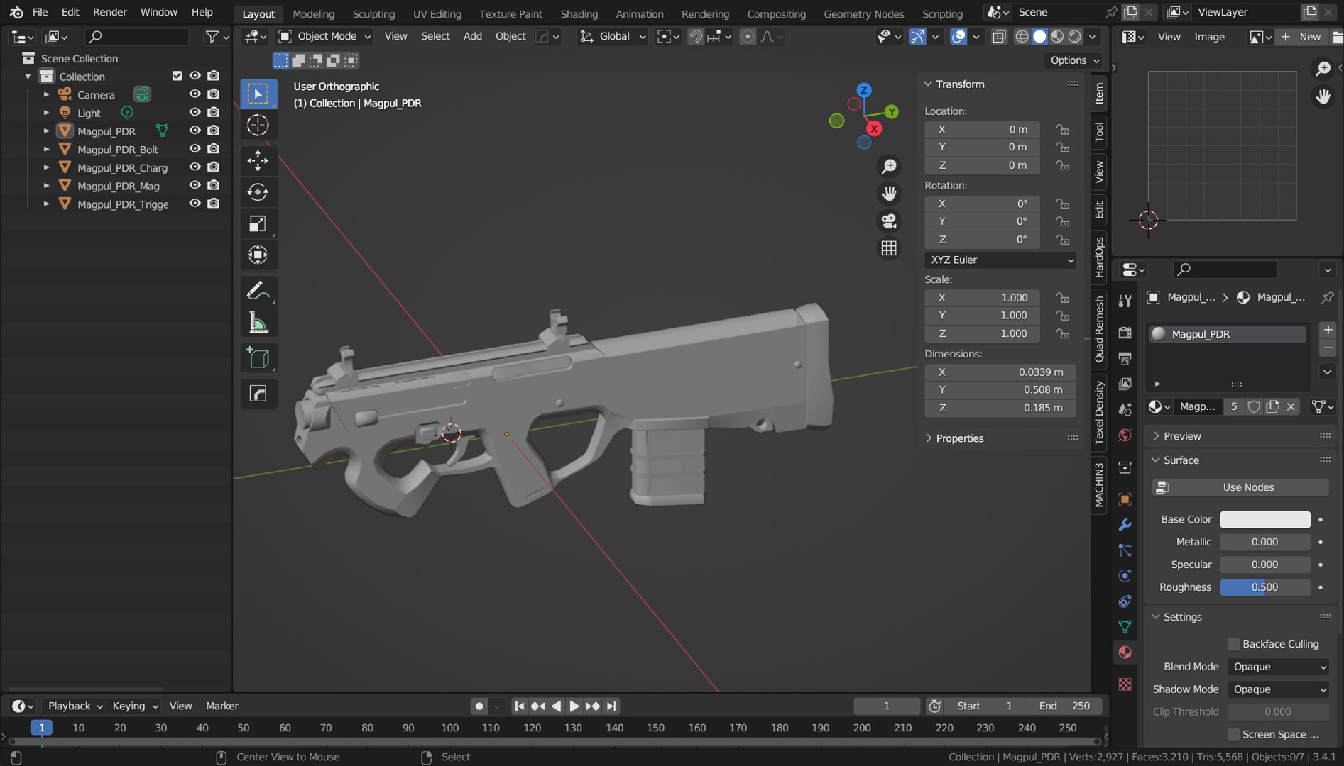 3D Magpul Personal Defense Rifle - Mobile Ready Low Poly - TurboSquid ...