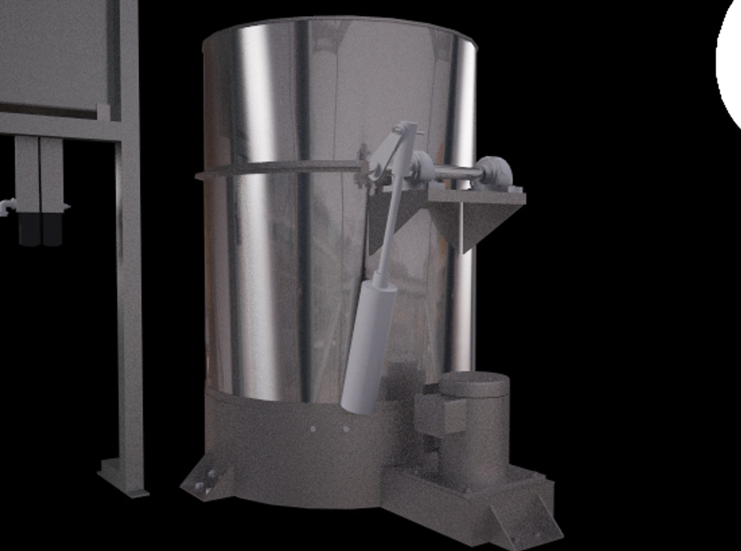 3d Spinner Food Process Model