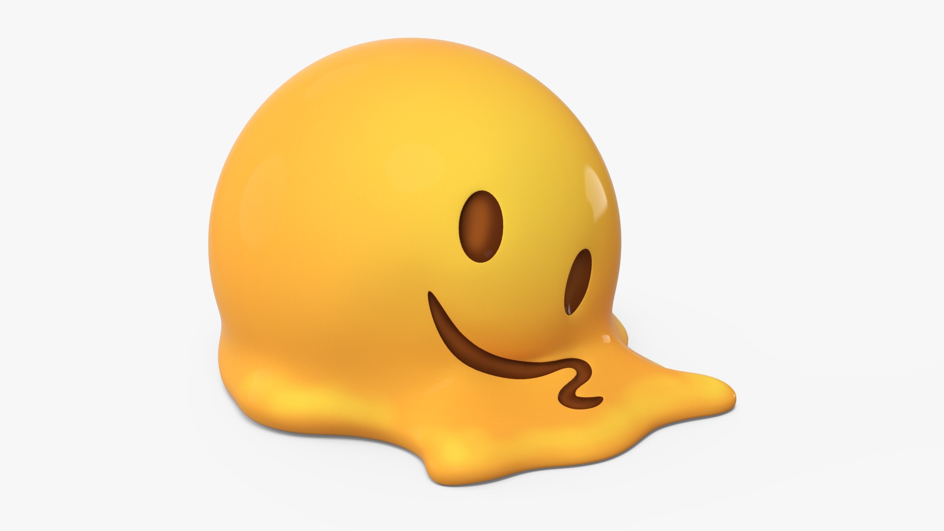 Emoji Melting Face 3D Model - TurboSquid 2240515