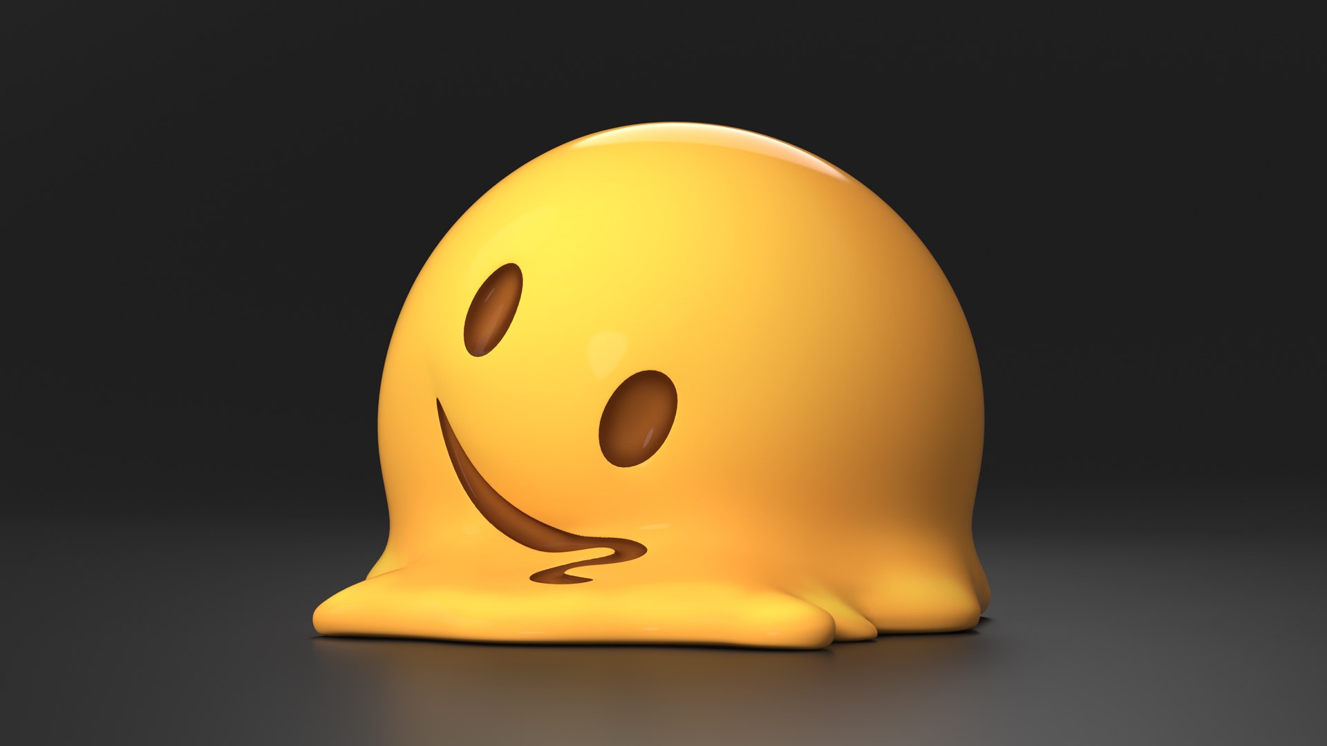 Emoji Melting Face 3D Model - TurboSquid 2240515