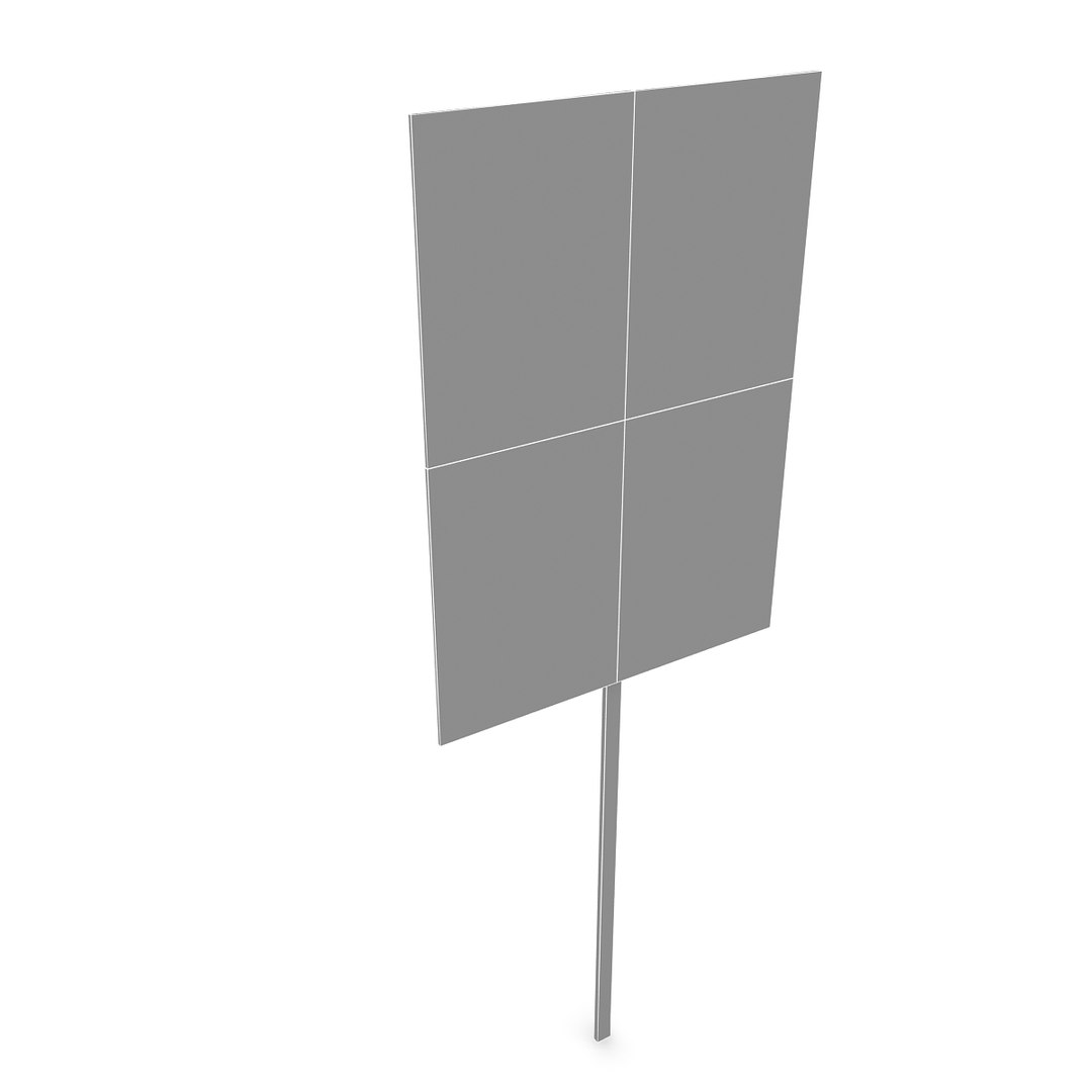 3D Handheld Protest Sign - TurboSquid 1428058