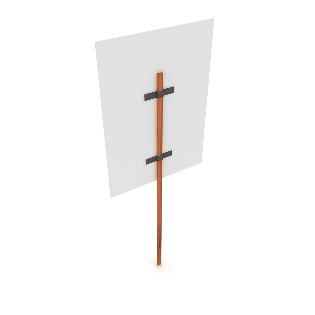 3D Handheld Protest Sign - TurboSquid 1428058