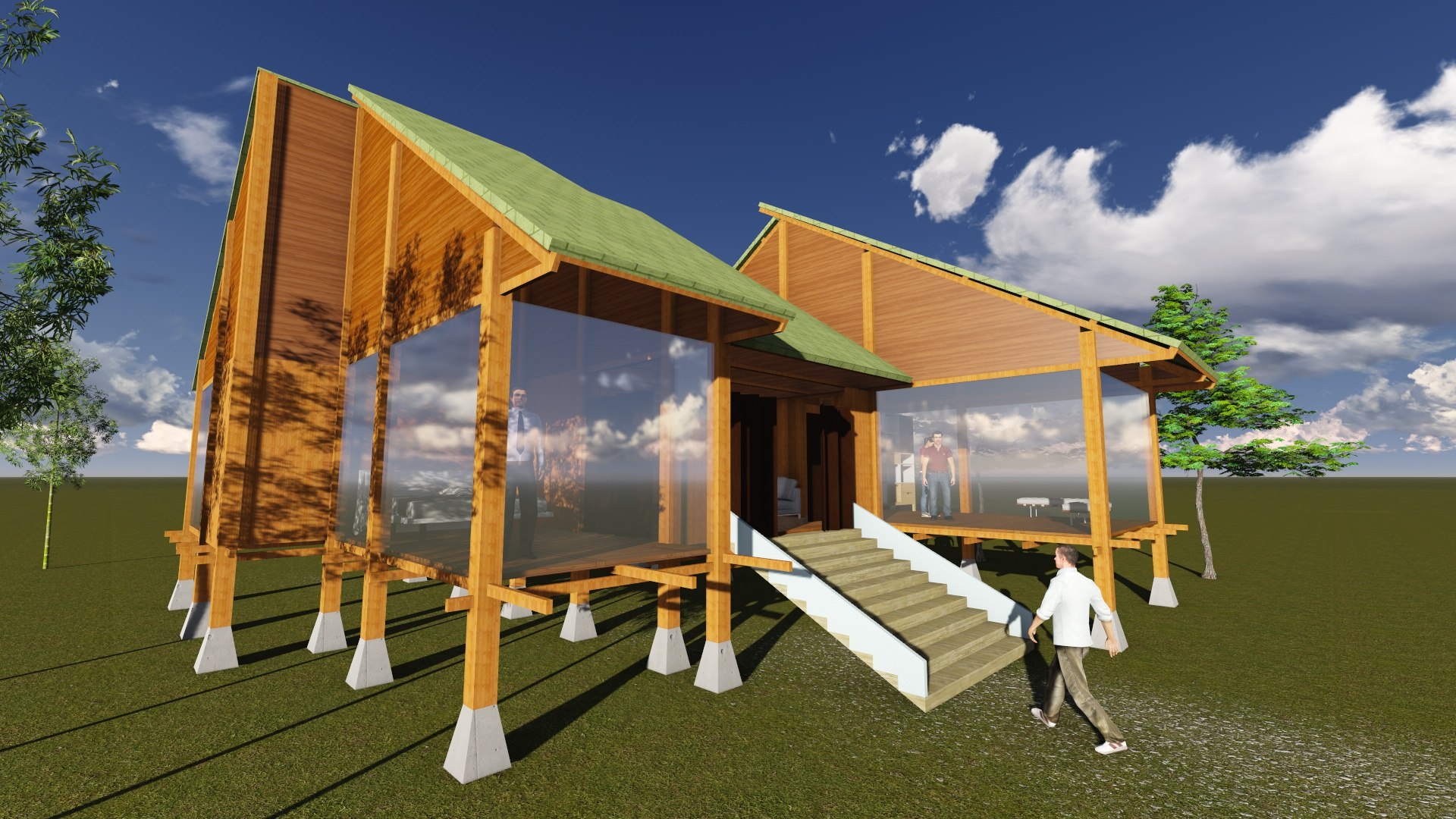 3d model eco village