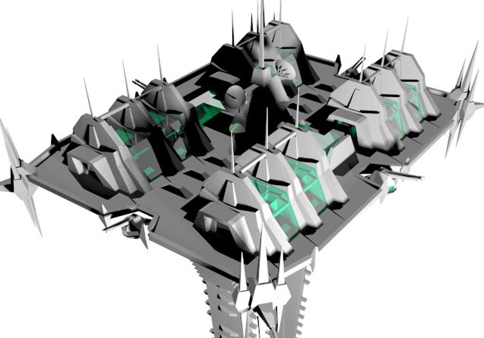 3d Sky Platform Model