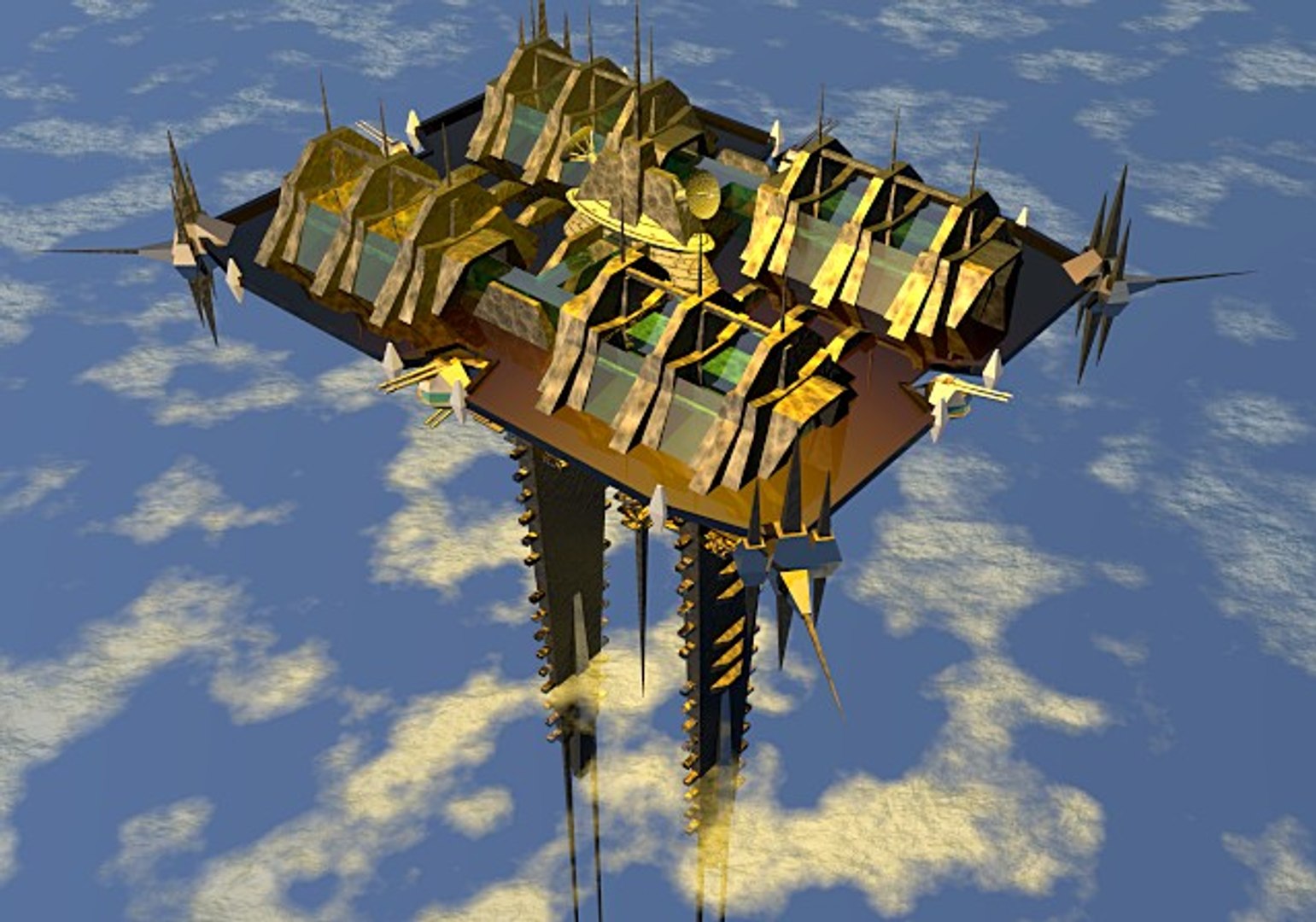 3d Sky Platform Model