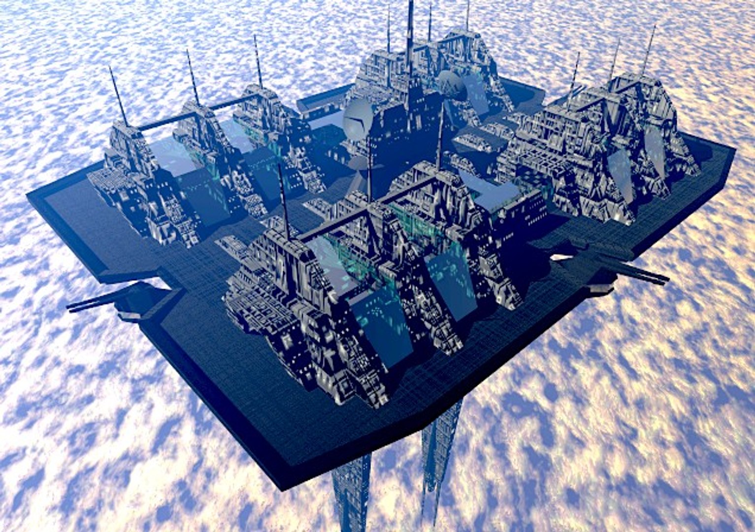 3d Sky Platform Model