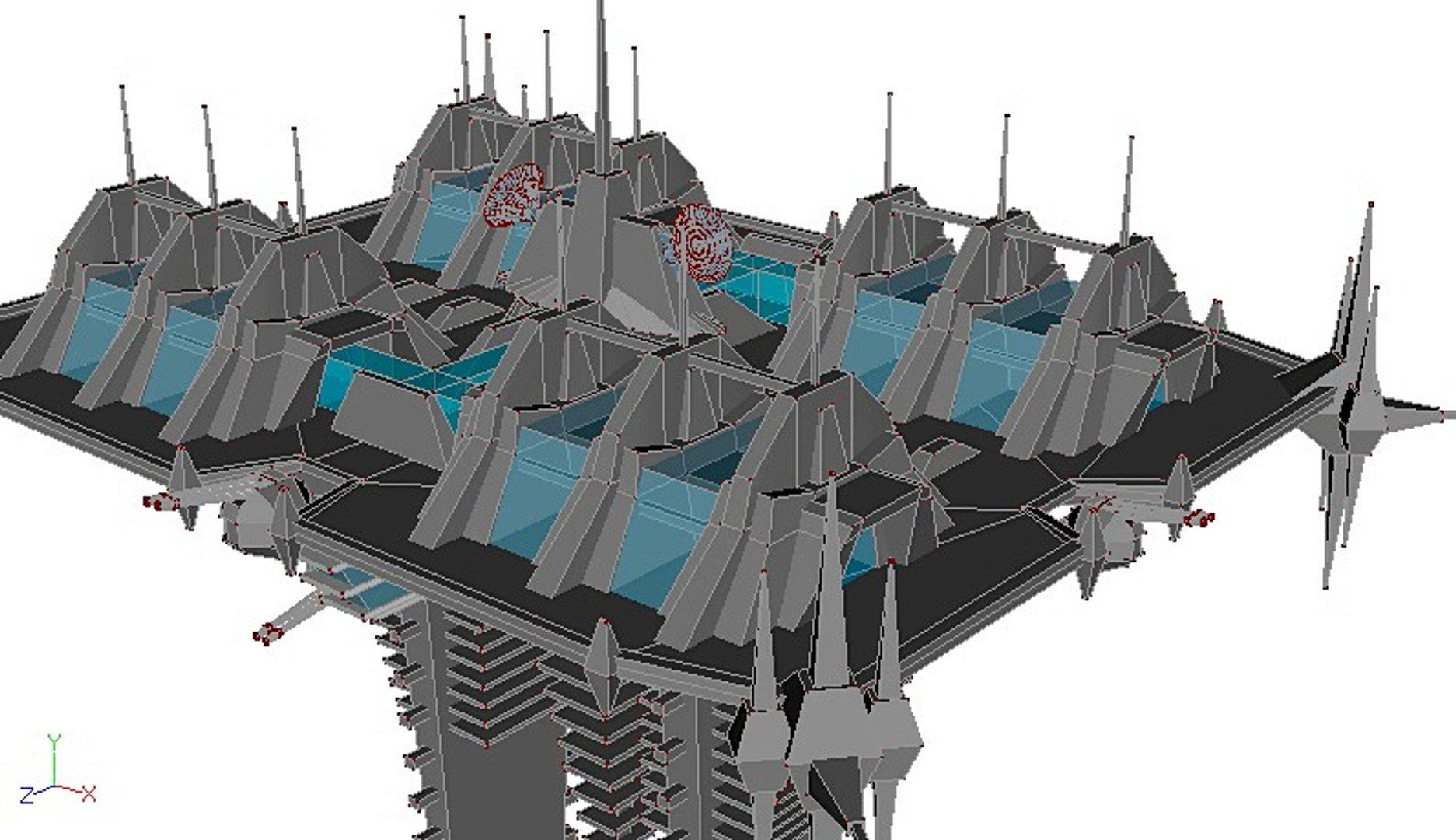 3d Sky Platform Model