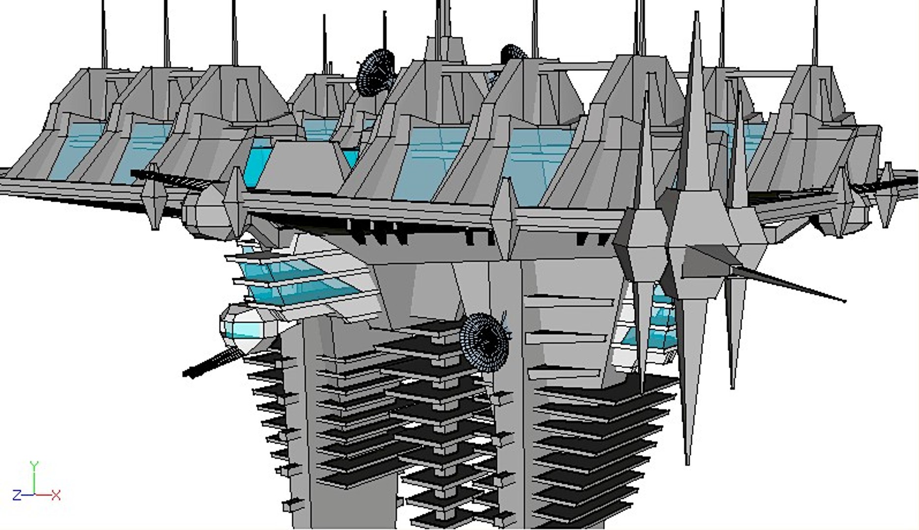 3d Sky Platform Model