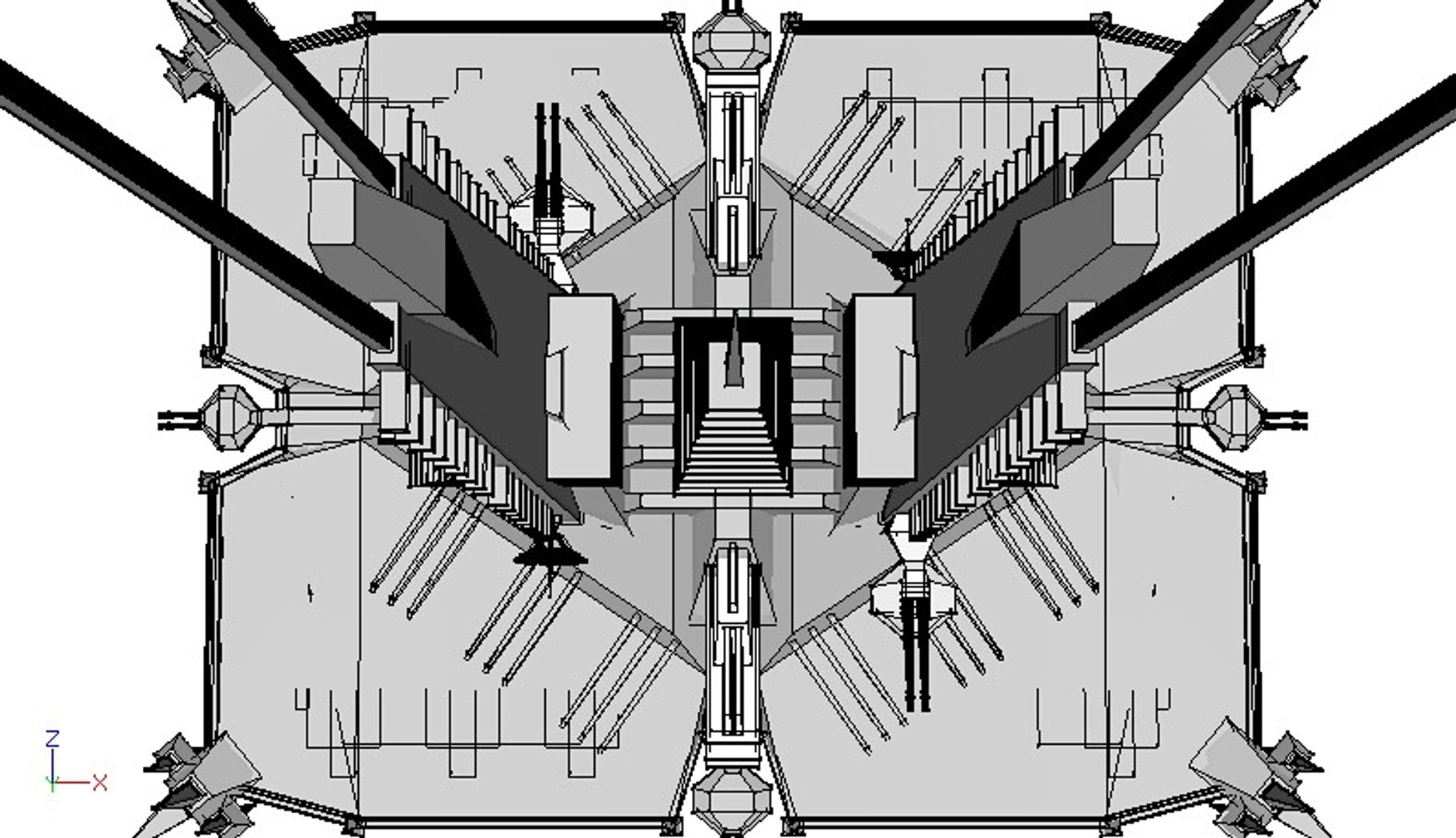 3d Sky Platform Model