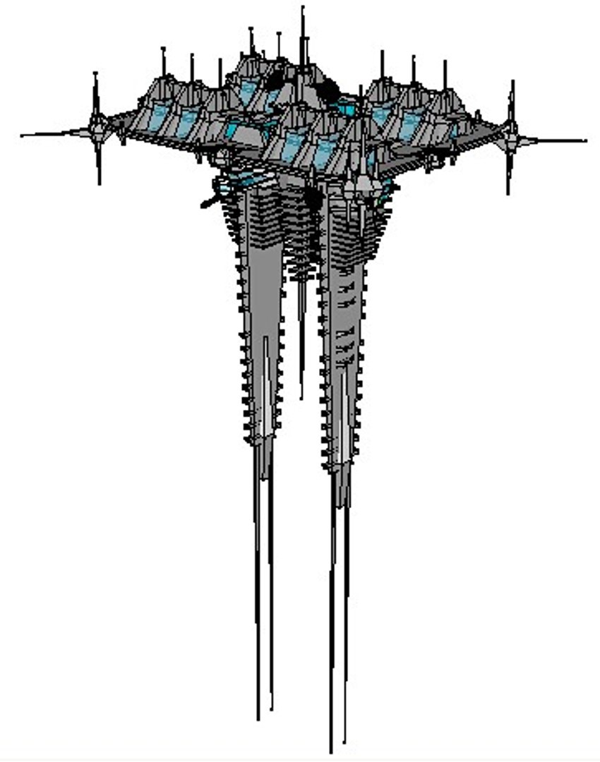 3d Sky Platform Model