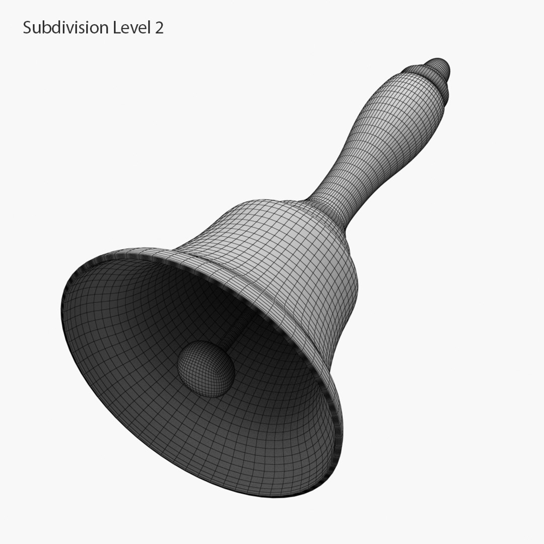 3d handbell bell hand model