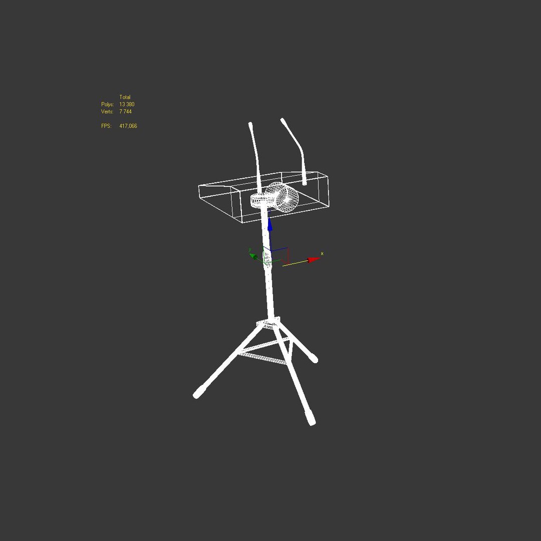 3D Red Speaker Podium Tripod Model - TurboSquid 1646507