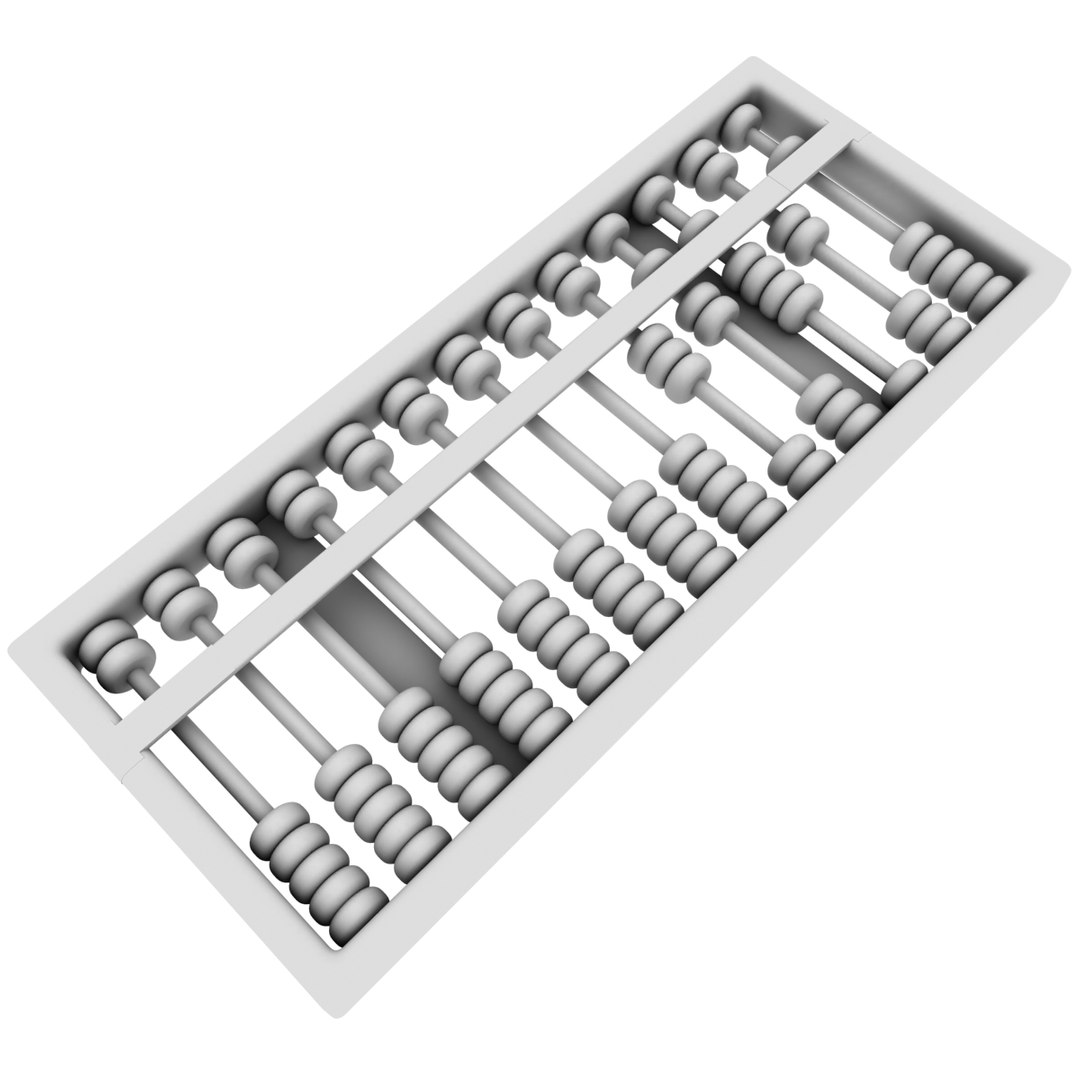 3D Abacus Model - TurboSquid 1301558