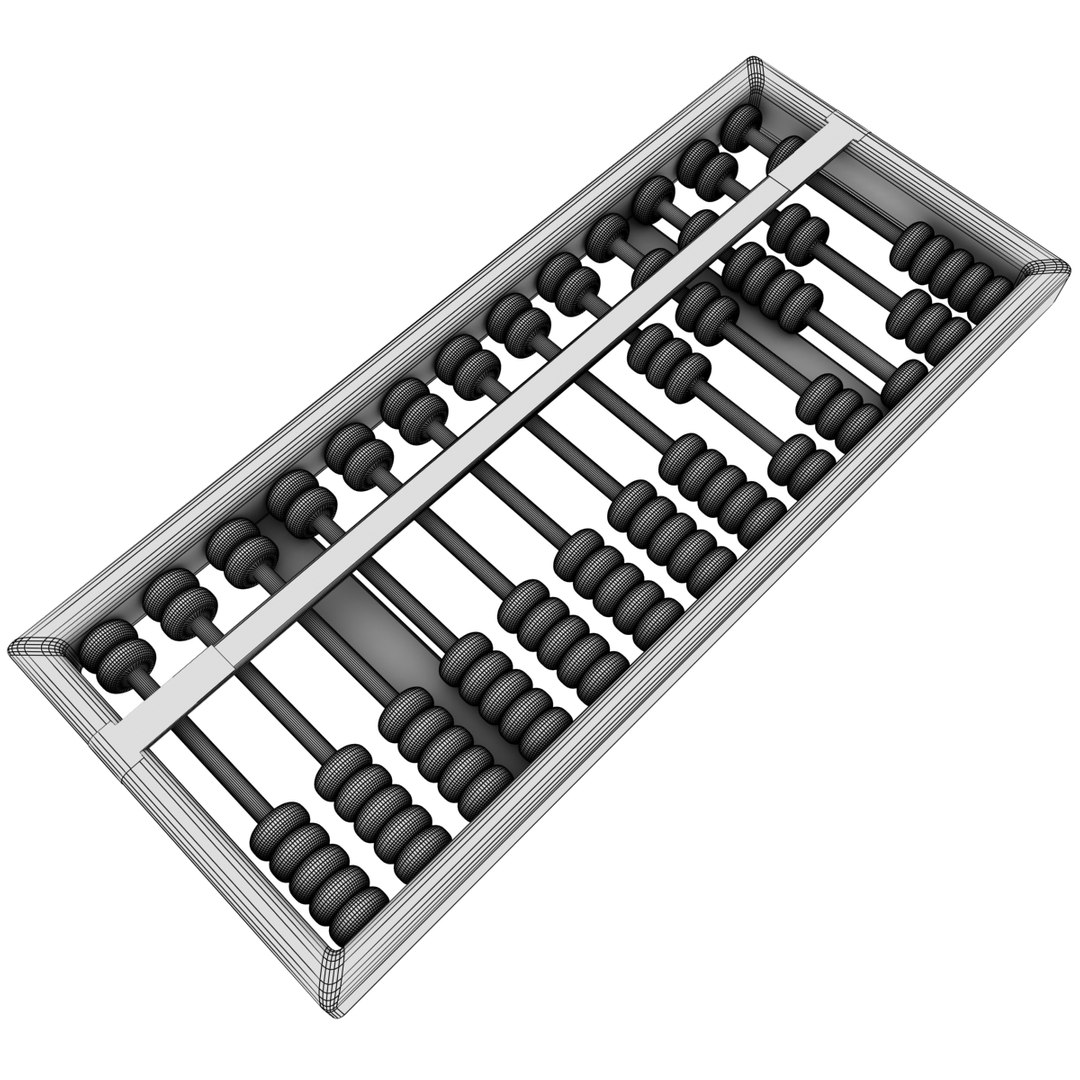 3D Abacus Model - TurboSquid 1301558