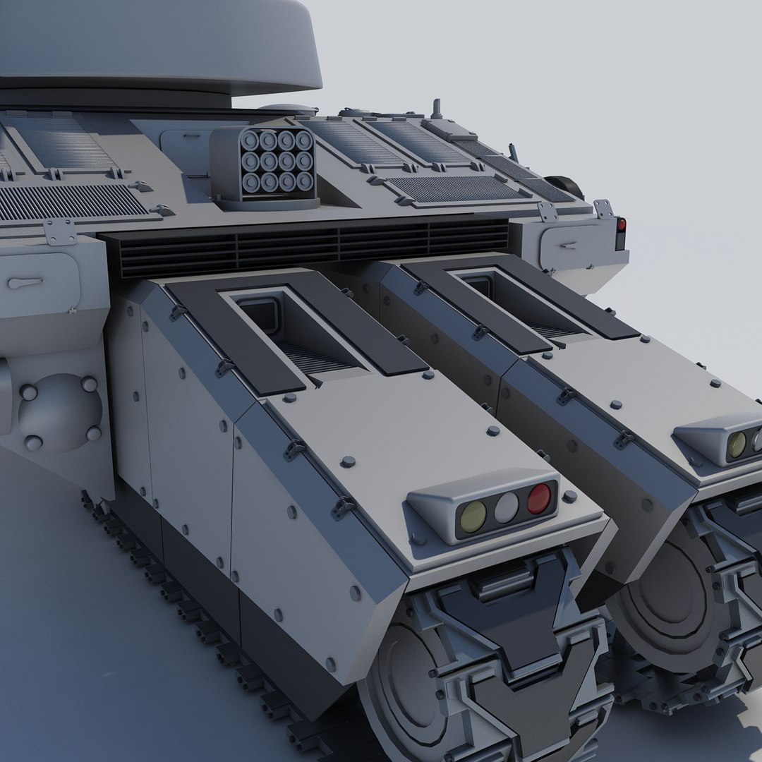 Futuristic Concept Tank 3d Model