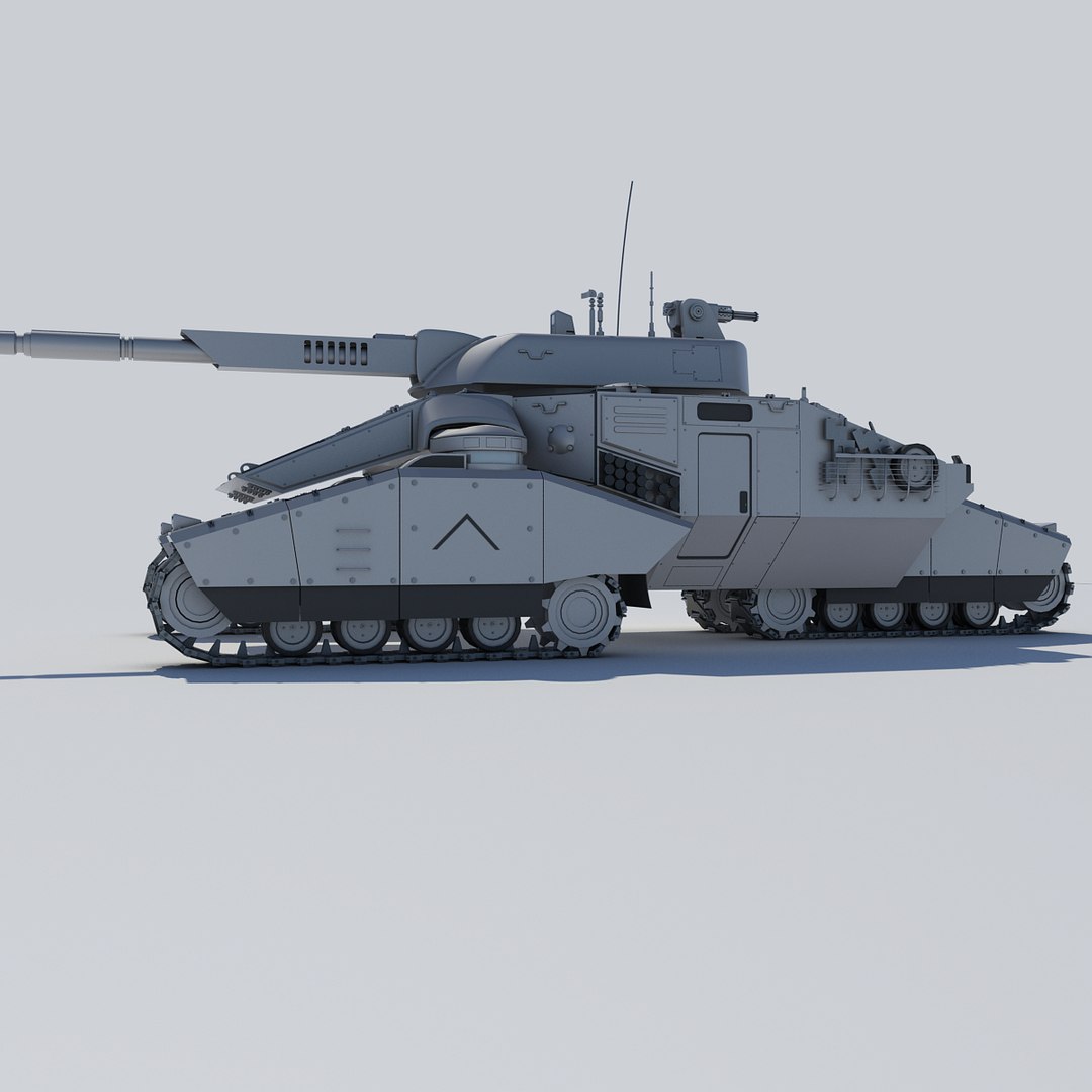 Futuristic Concept Tank 3d Model