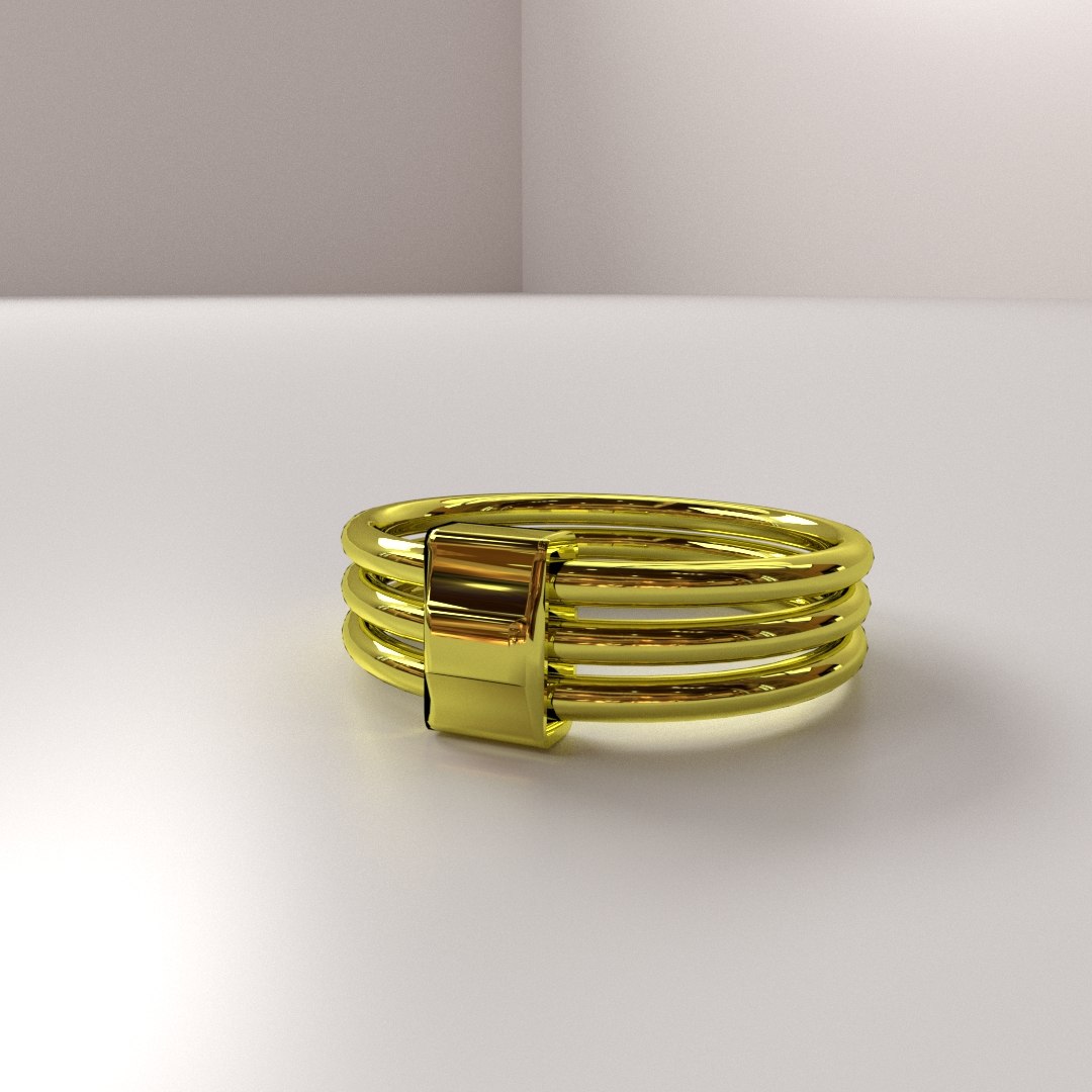 Golden Ring 3D Model - TurboSquid 1488181
