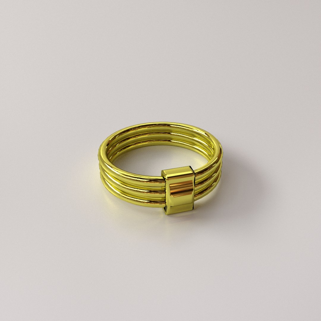 Golden Ring 3D Model - TurboSquid 1488181