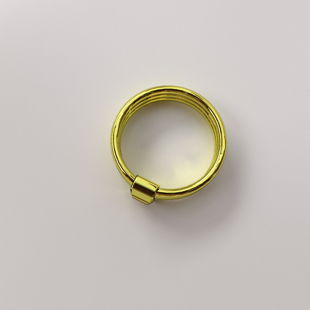 Golden Ring 3D Model - TurboSquid 1488181
