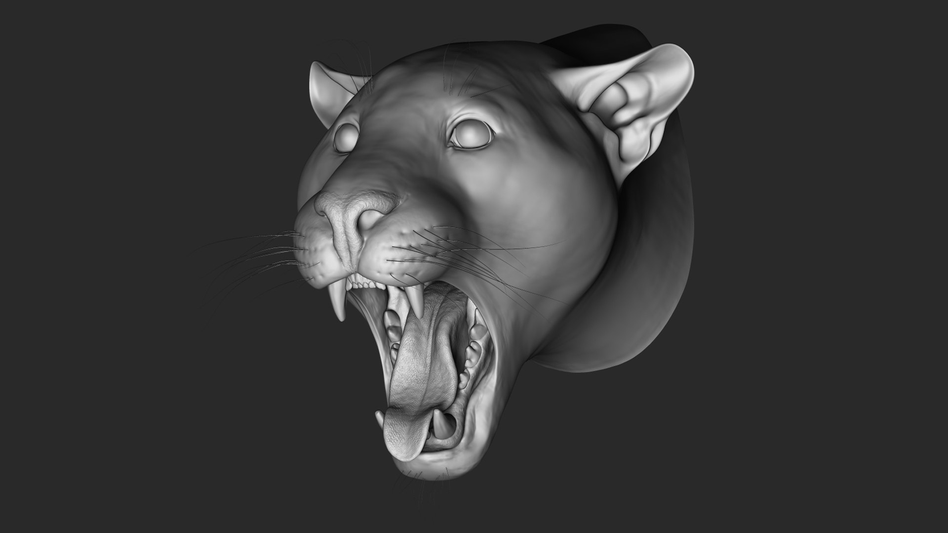 3D Model Jaguar Head - TurboSquid 1820644