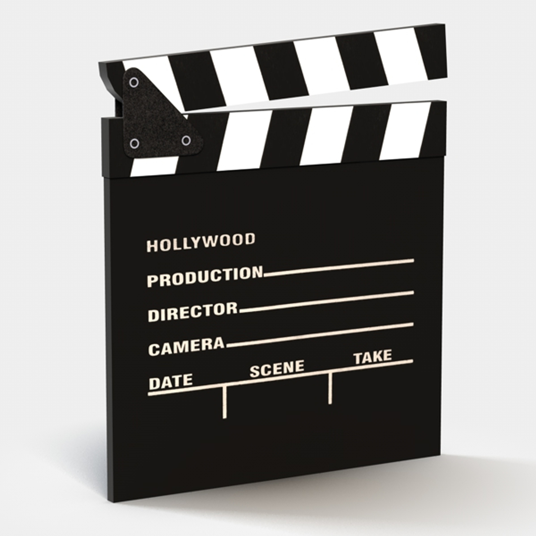Clapboard Movie 3d C4d