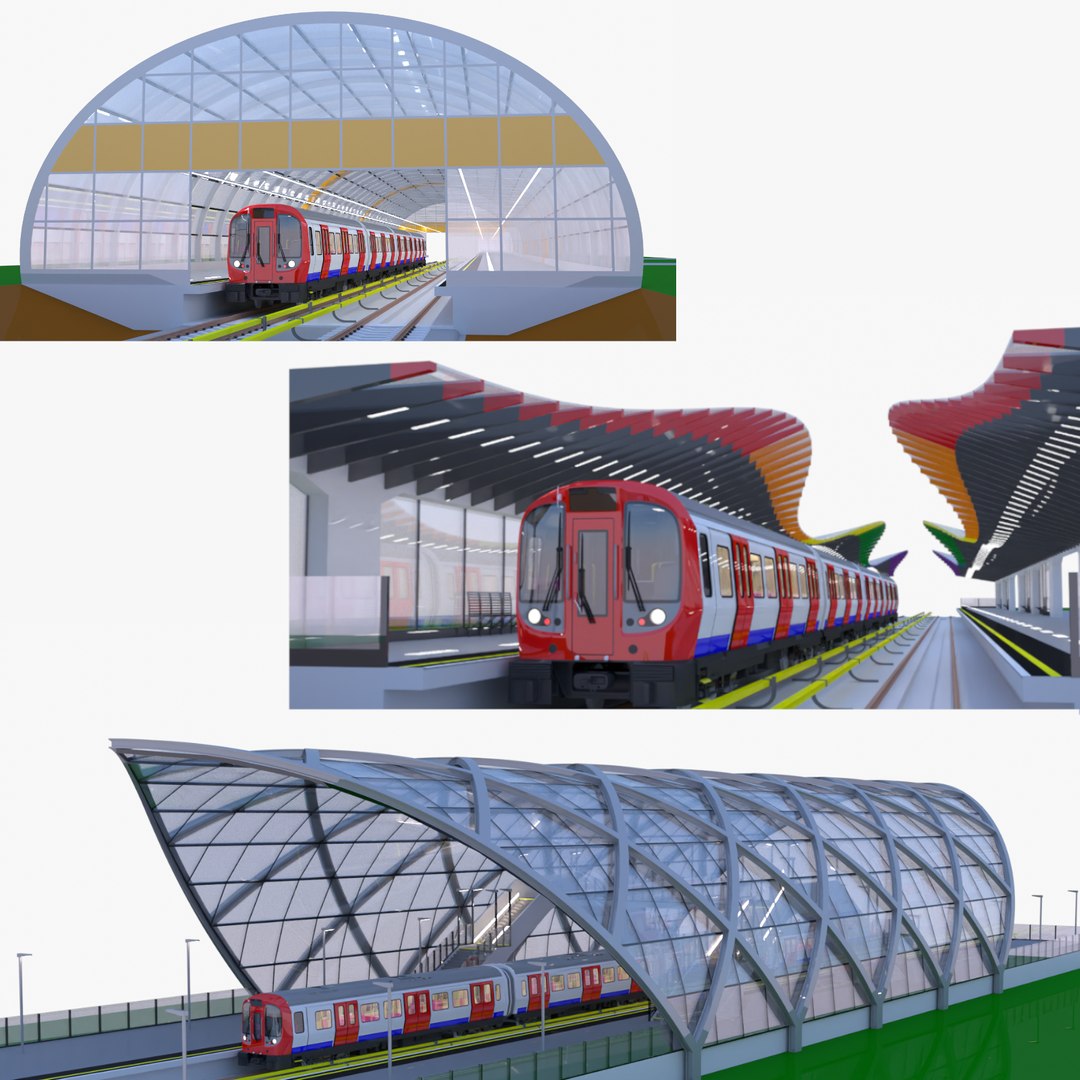3D London Metro Stations II Model - TurboSquid 2188329