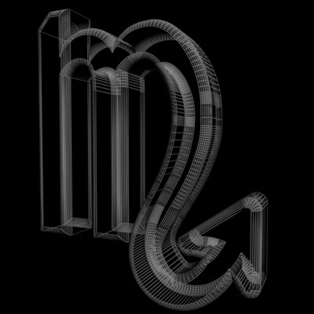 Scorpio Zodiac Sign 3d Model