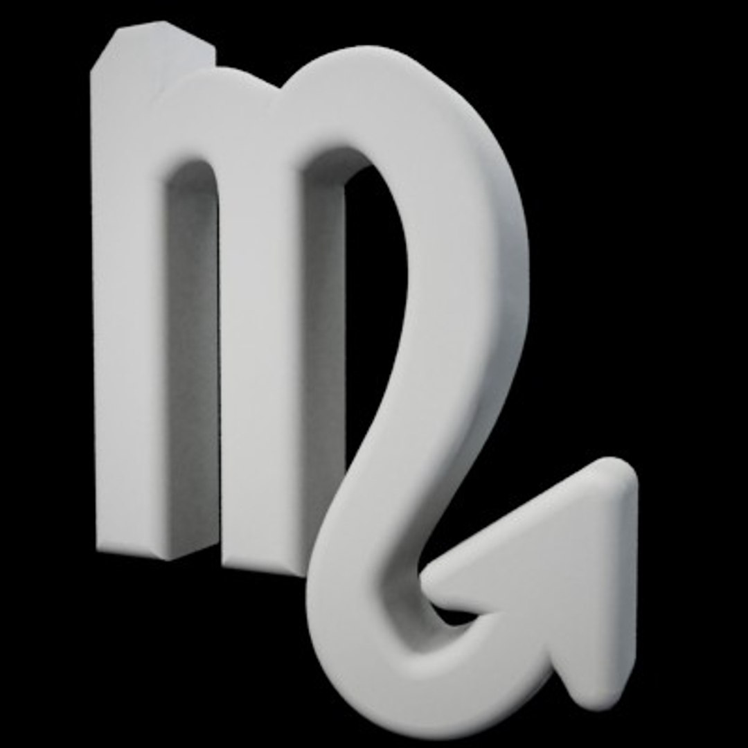 Scorpio Zodiac Sign 3d Model