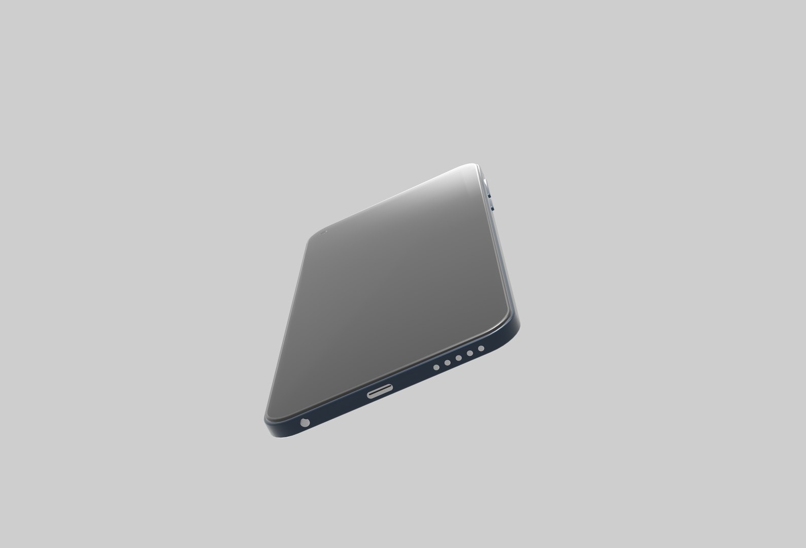 3D Model A Brandless Mobile Phone - TurboSquid 2148586