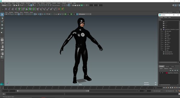 modelo 3d Superhero Character A-pose - TurboSquid 2073175