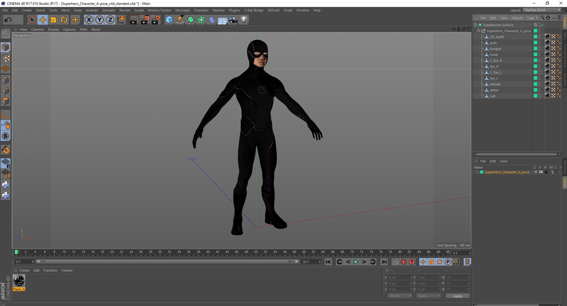 Superhero Character A-pose 3D model - TurboSquid 2073175