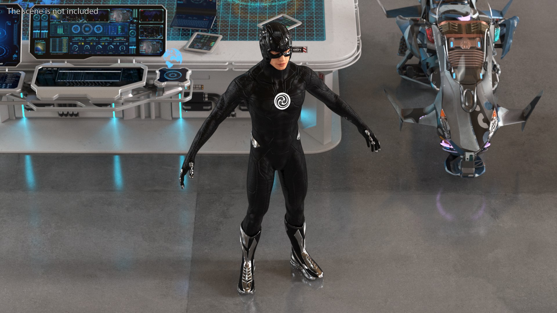 Superhero Character A-pose 3D model - TurboSquid 2073175
