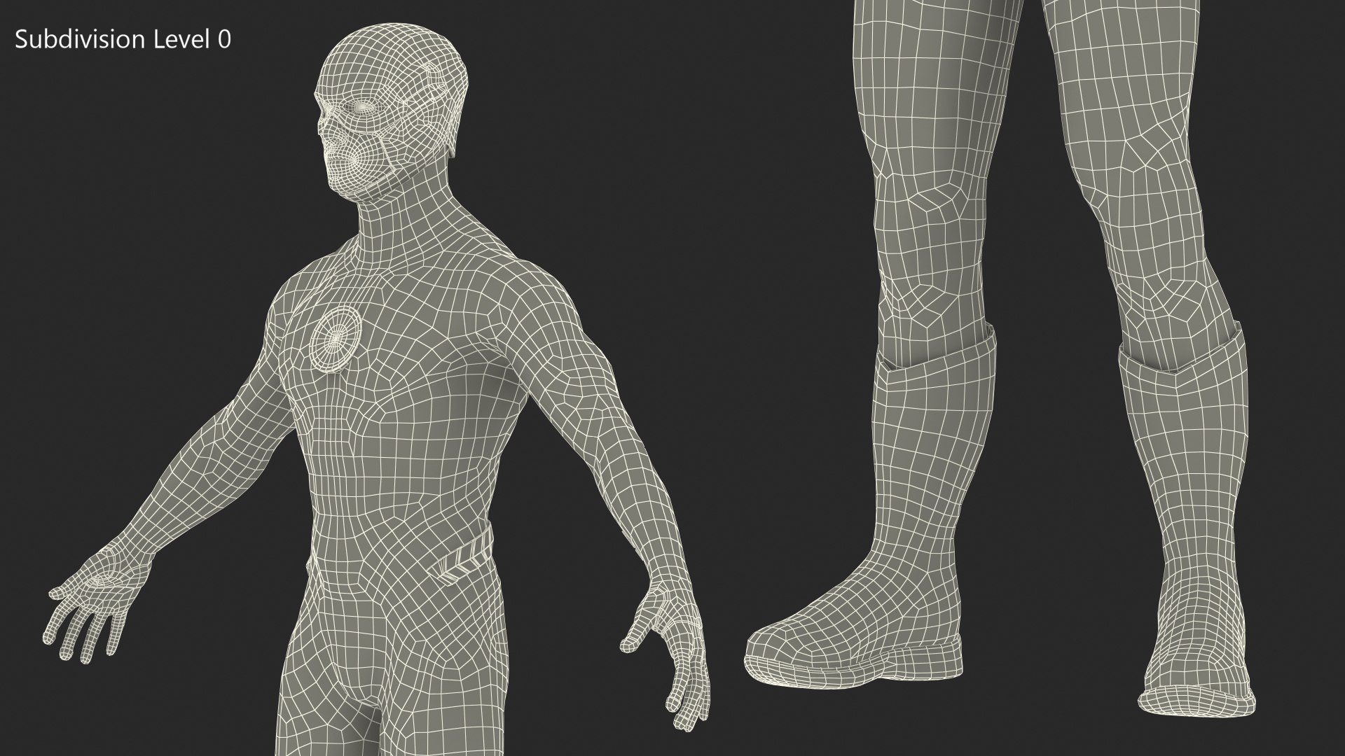 Superhero Character A-pose 3D model - TurboSquid 2073175