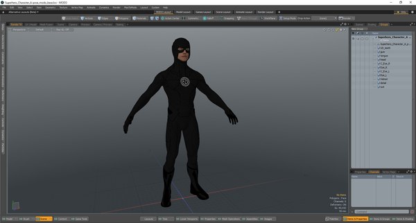 modelo 3d Superhero Character A-pose - TurboSquid 2073175