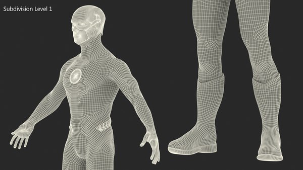 modelo 3d Superhero Character A-pose - TurboSquid 2073175