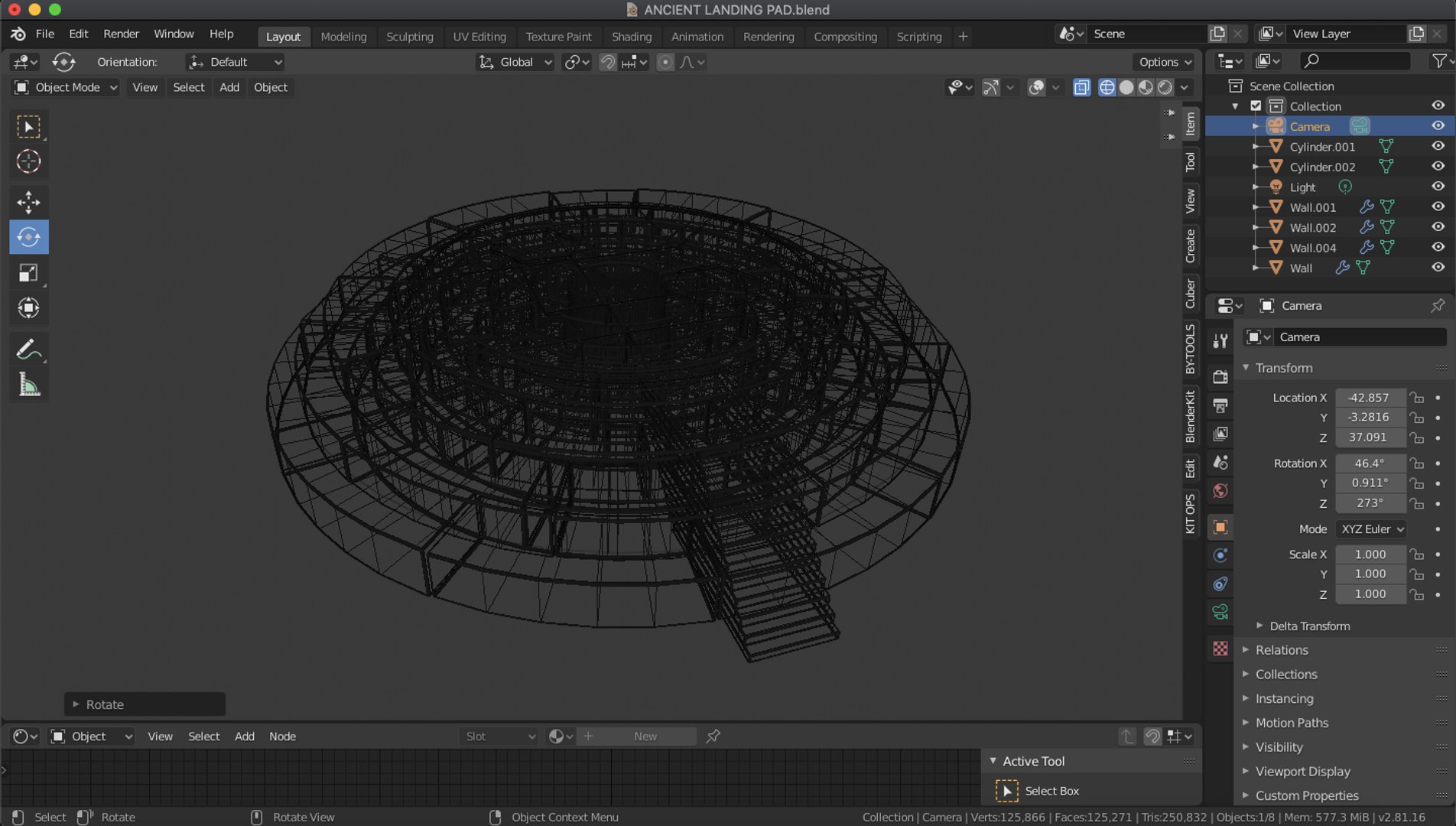 3D Ancient Alien Landing Pad Model - TurboSquid 1638937