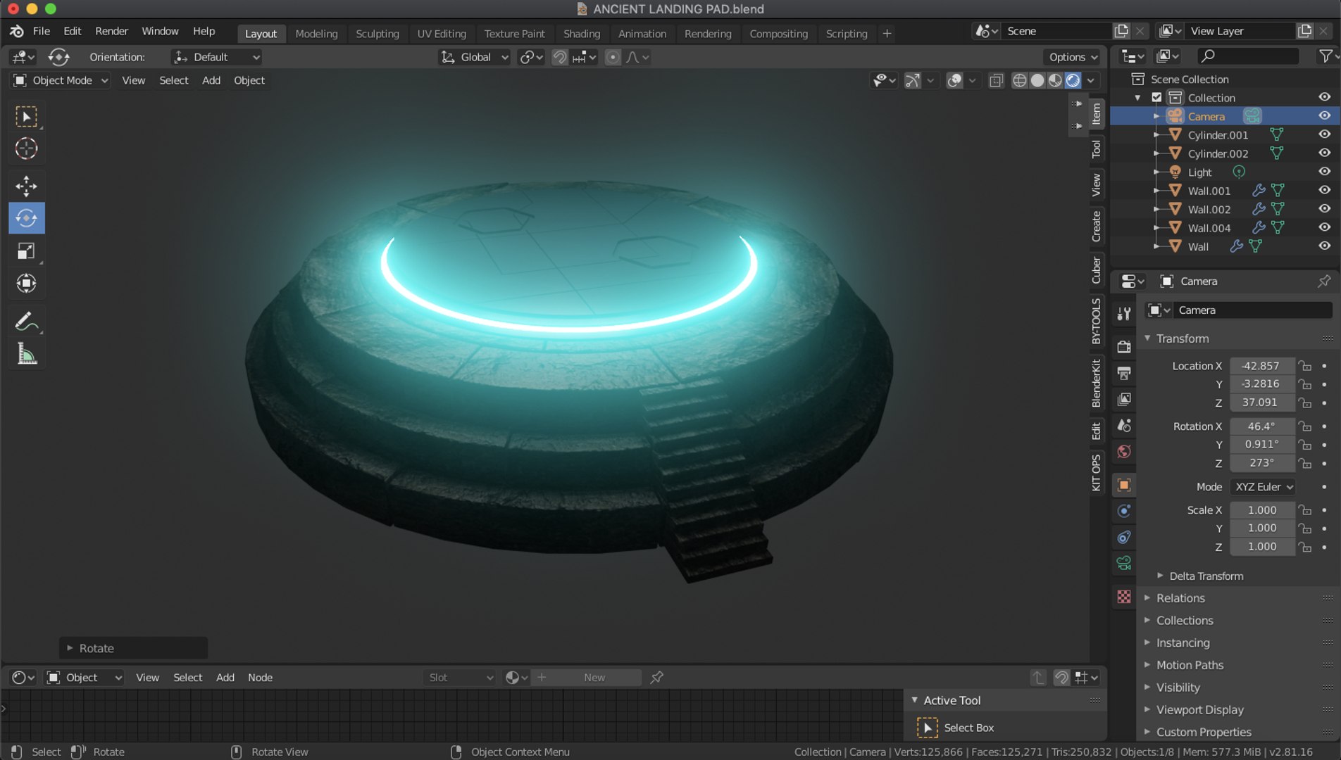 3D Ancient Alien Landing Pad Model - TurboSquid 1638937