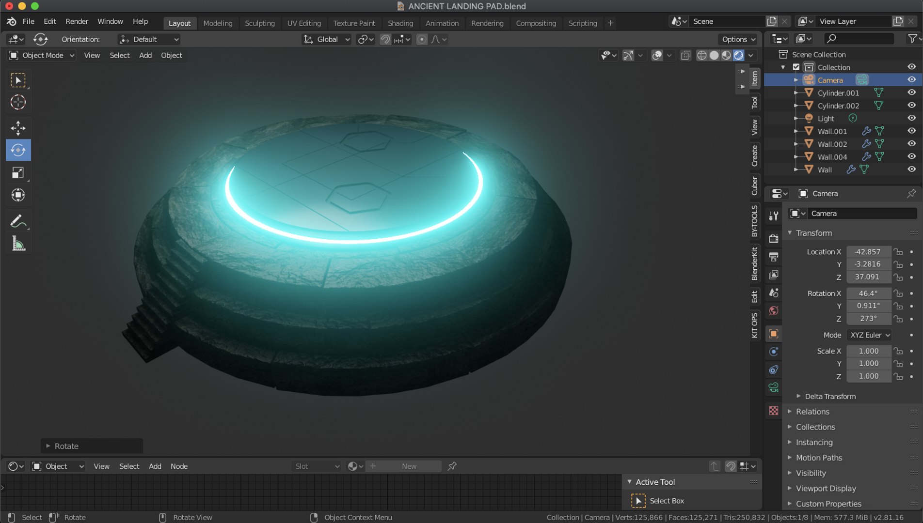 3D Ancient Alien Landing Pad Model - TurboSquid 1638937