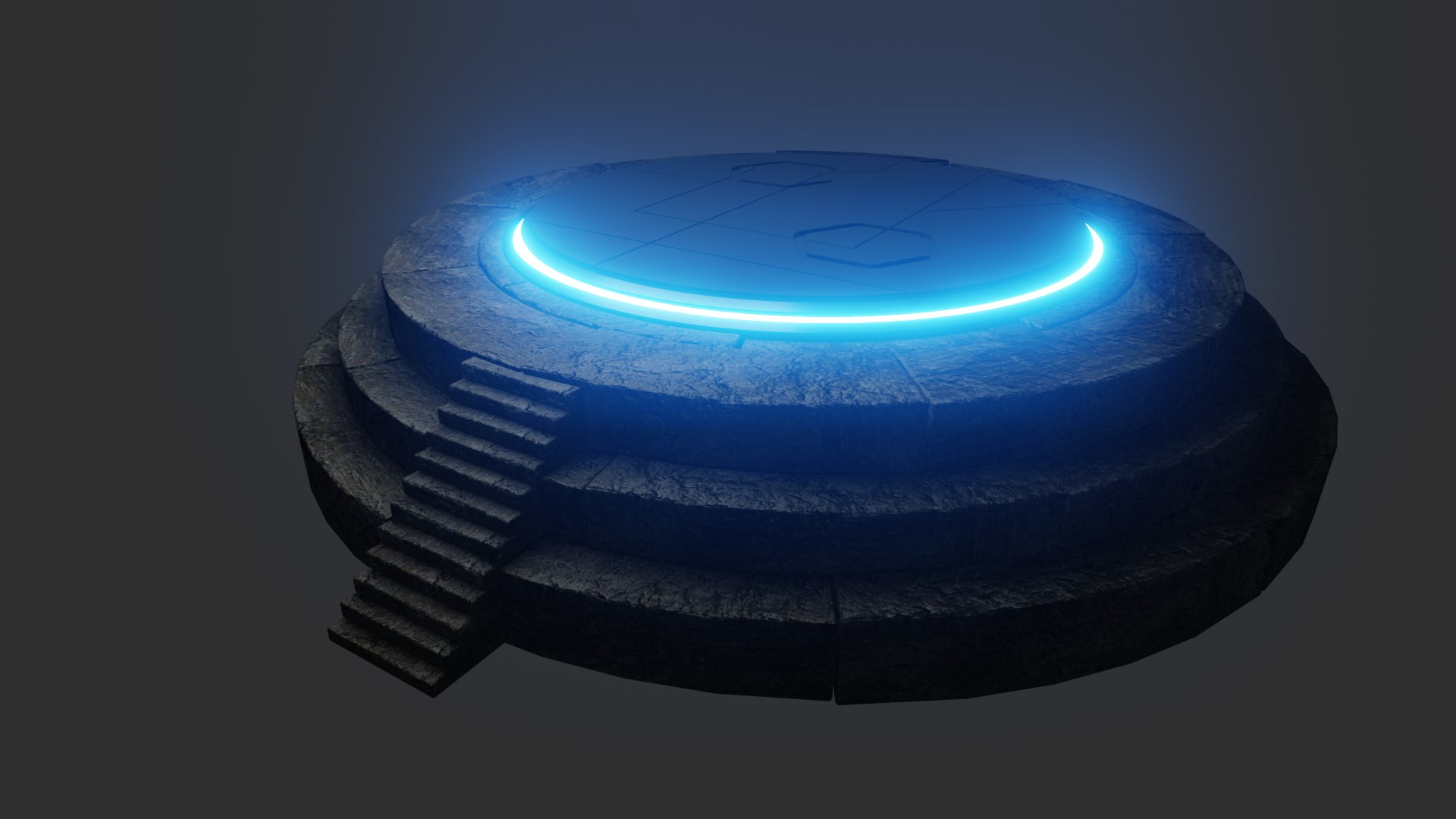 3D Ancient Alien Landing Pad Model - TurboSquid 1638937