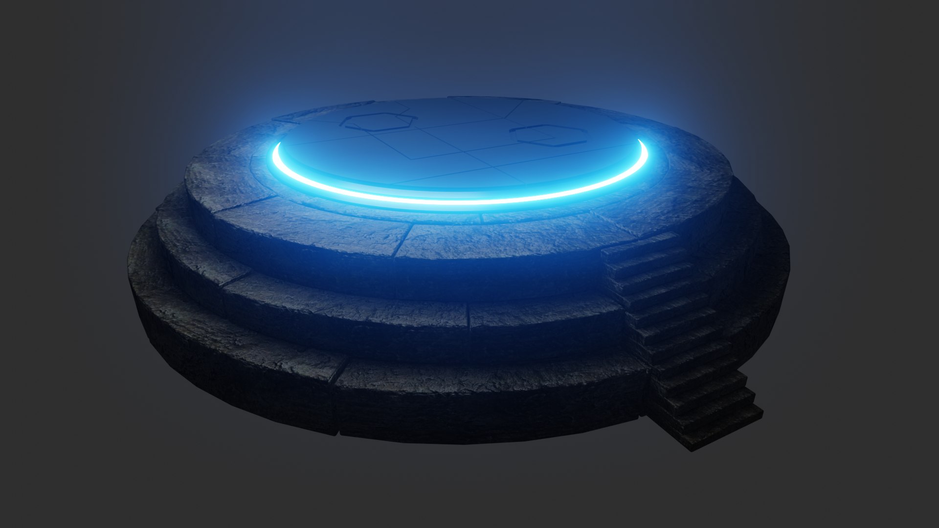 3D Ancient Alien Landing Pad Model - TurboSquid 1638937