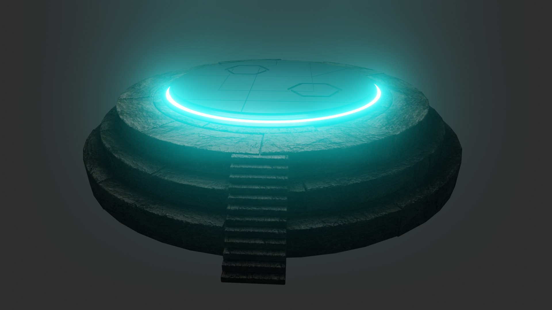 3D Ancient Alien Landing Pad Model - TurboSquid 1638937
