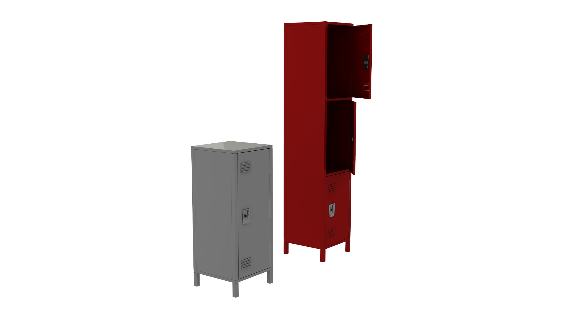 Steel Locker Model - TurboSquid 1954092