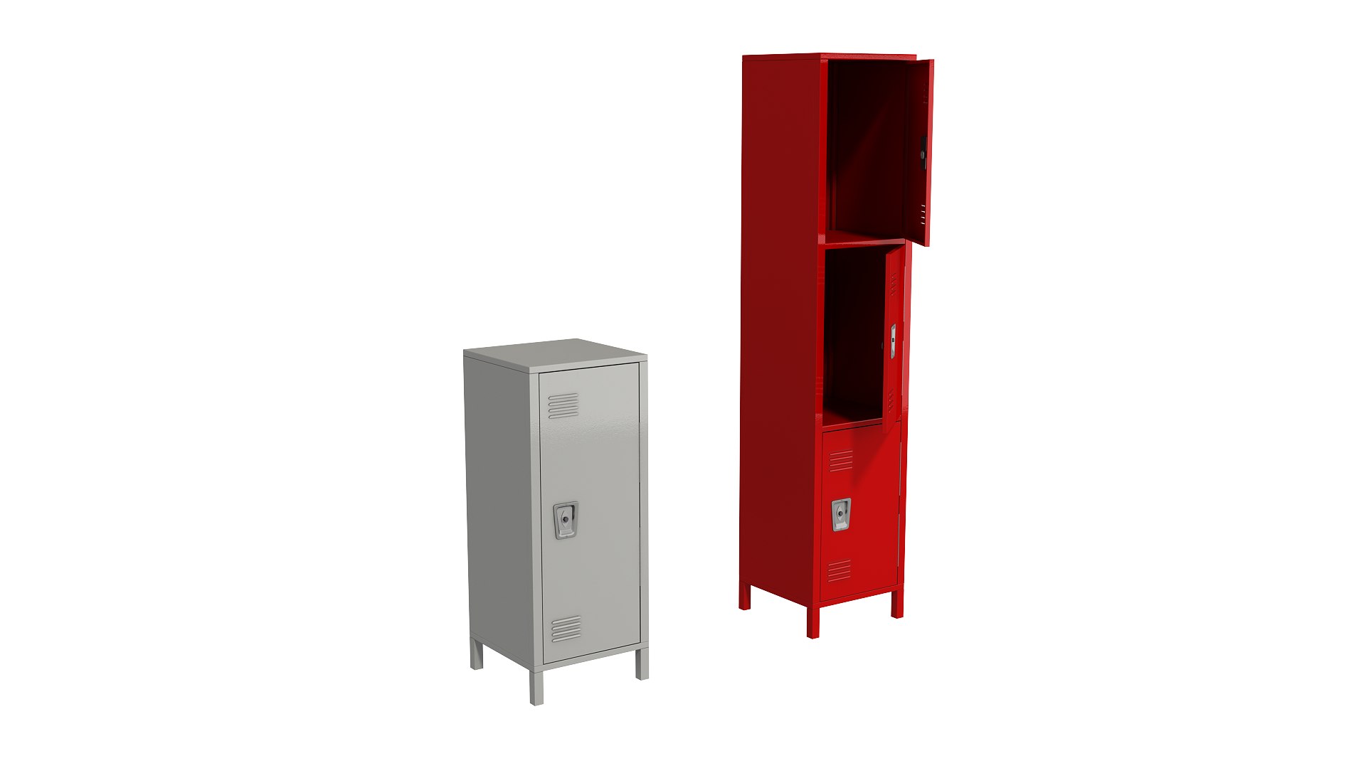Steel Locker Model - TurboSquid 1954092