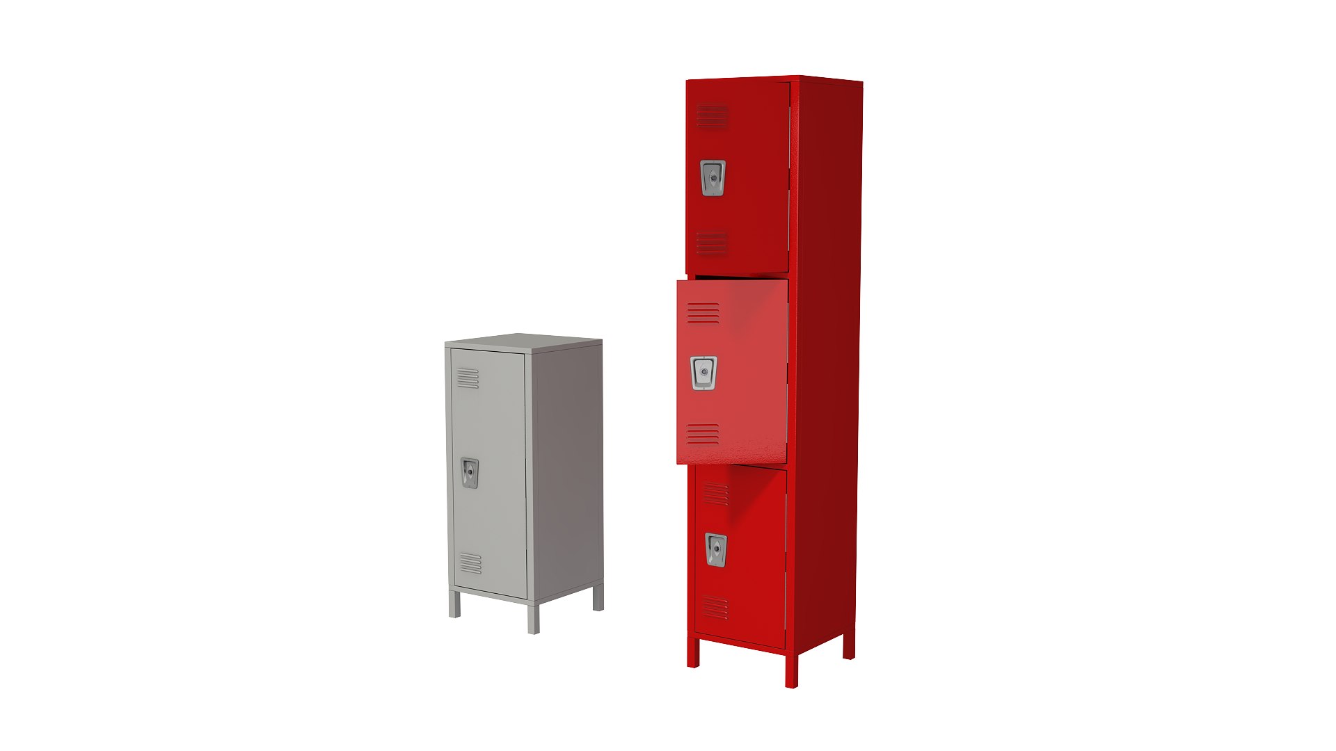 Steel Locker Model - TurboSquid 1954092