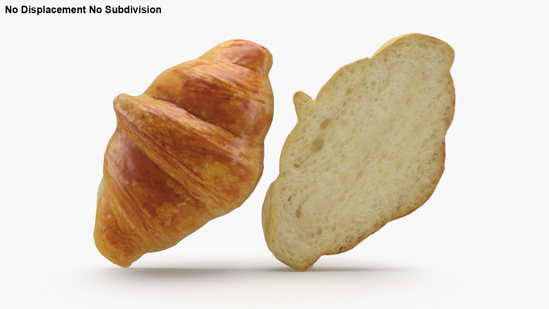 3D Croissant Half - TurboSquid 2082229