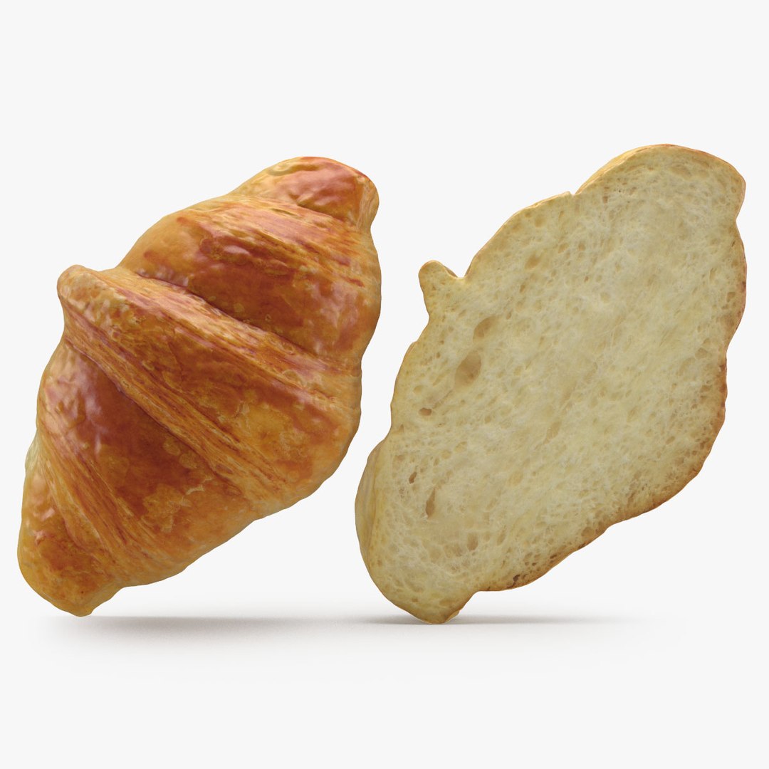 3D Croissant Half - TurboSquid 2082229
