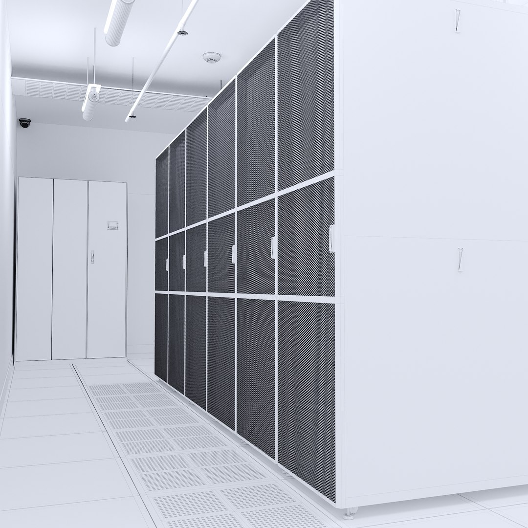 Server Room 3D Model - TurboSquid 1490090