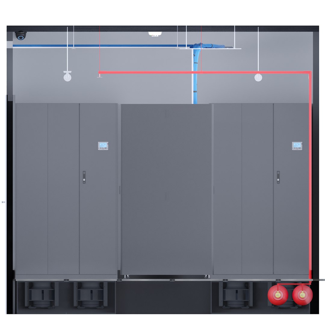 Server Room 3D Model - TurboSquid 1490090